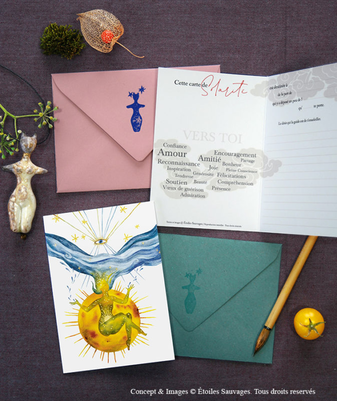 2 Cartes de Solarité Étoiles Sauvages Cartes de Solarité à offrir, par ...